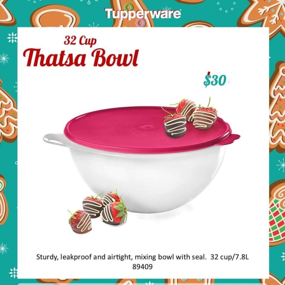 Tupperware | Kitchen | Tupperware 32 Cup Thatsa Bowl | Poshmark